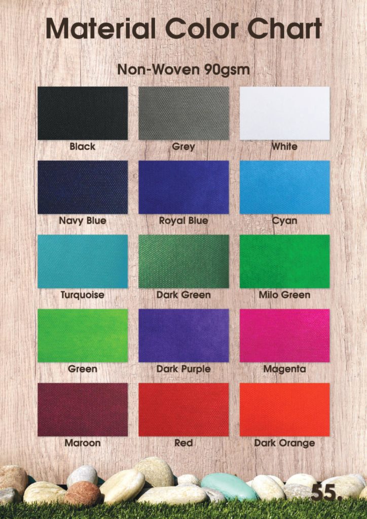 Fabric Colours – Woven Bag Printing